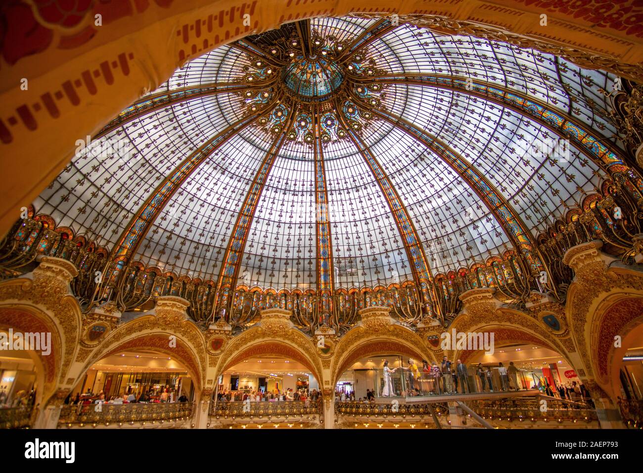 Lafayette stained glass roof hi-res stock photography and images - Alamy