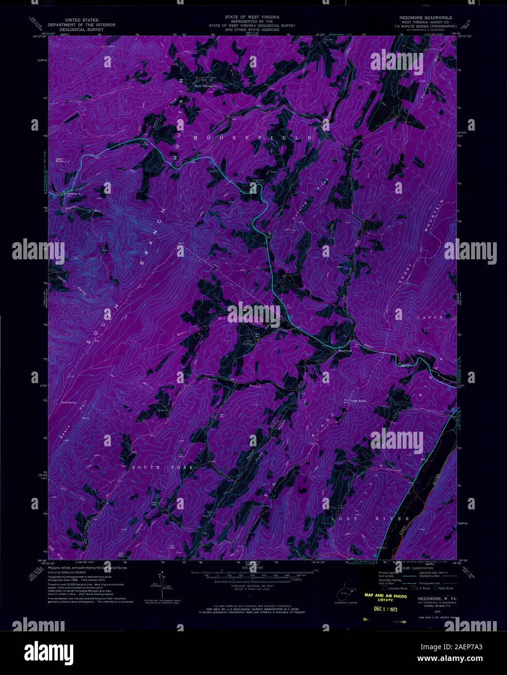 Map of needmore hi-res stock photography and images - Alamy