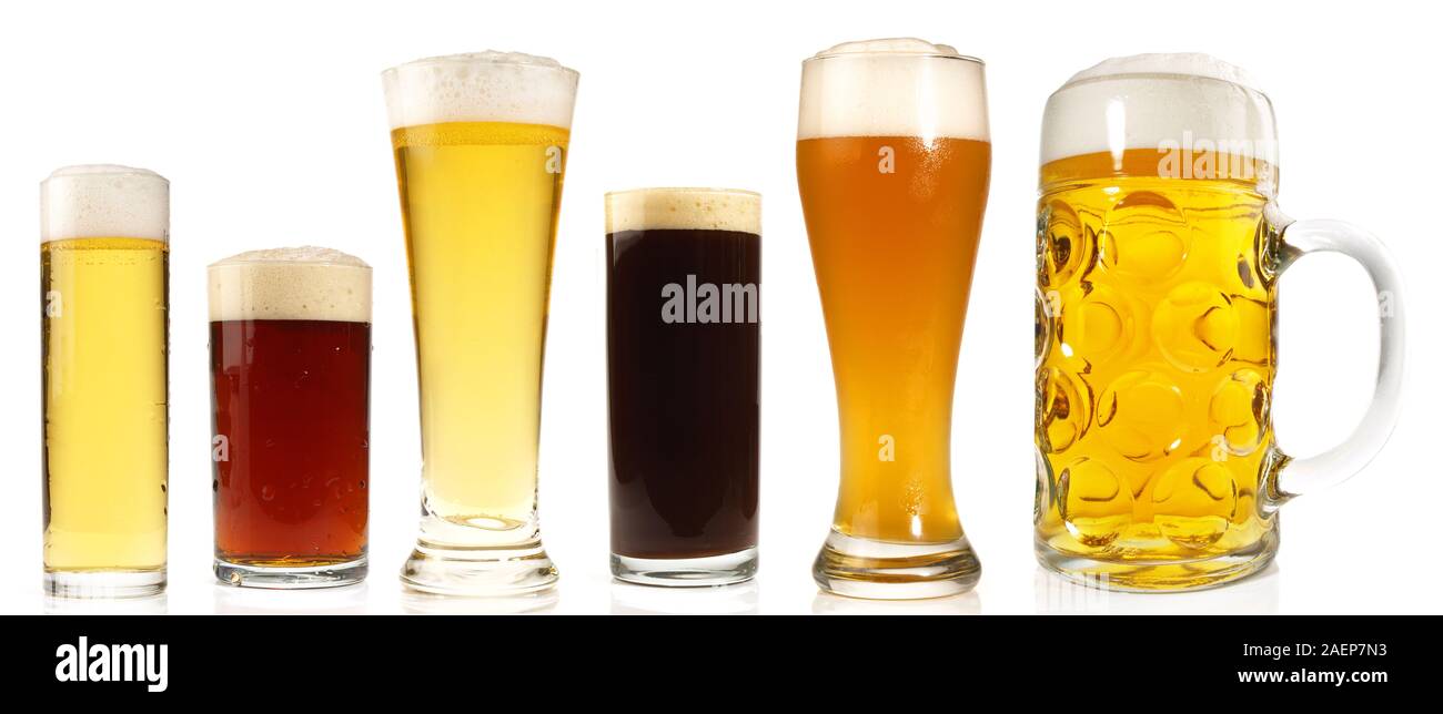 Glasses different beer on hi-res stock photography and images - Alamy