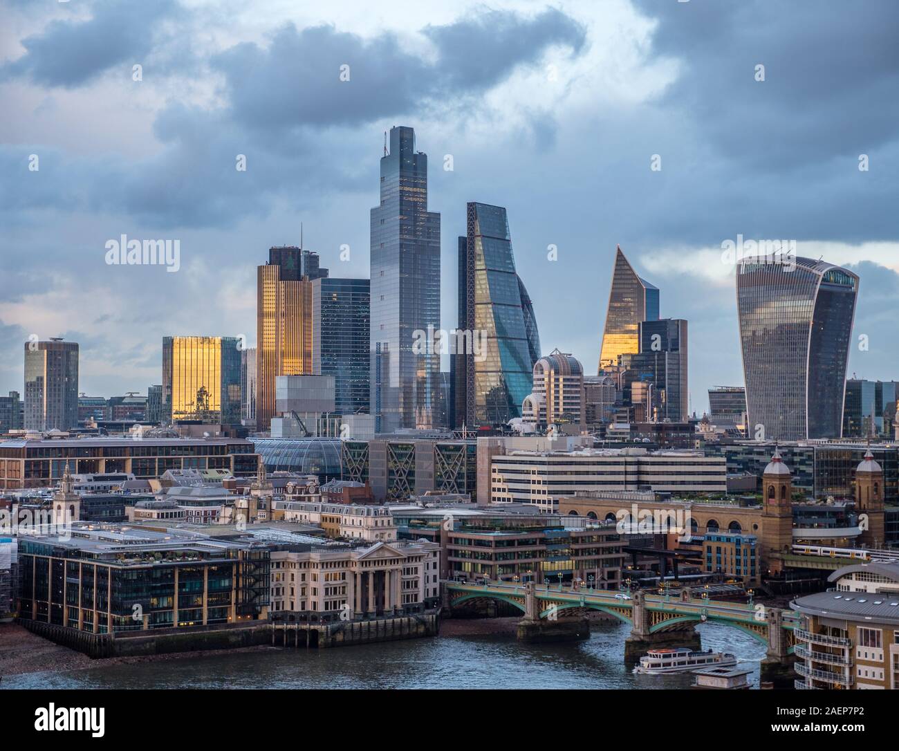 Storm Clouds on A winters Day City of London, London, England, UK GB ...