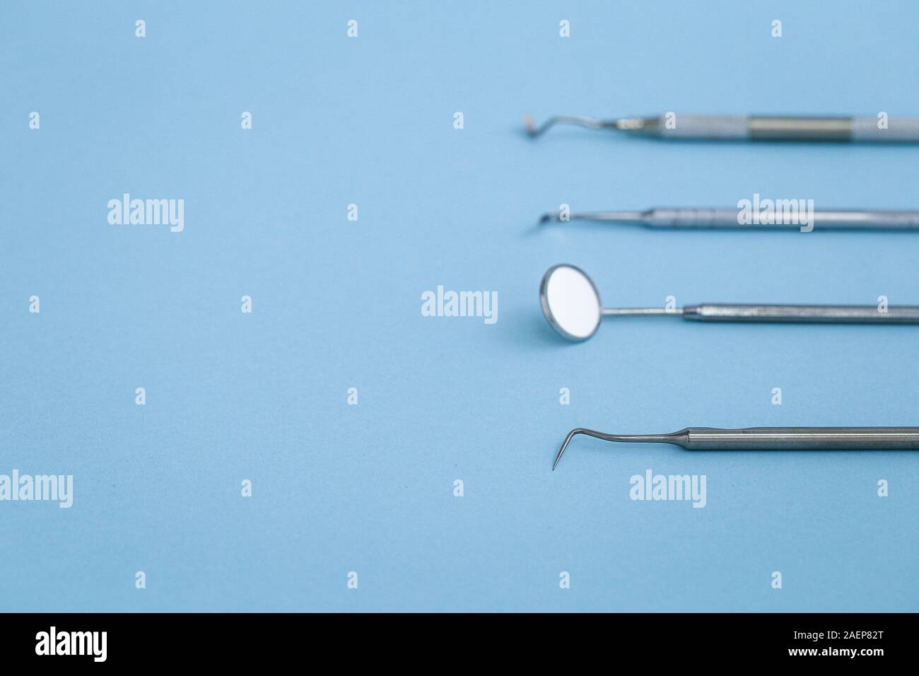 Photo of dental instruments with empty space for text Stock Photo - Alamy