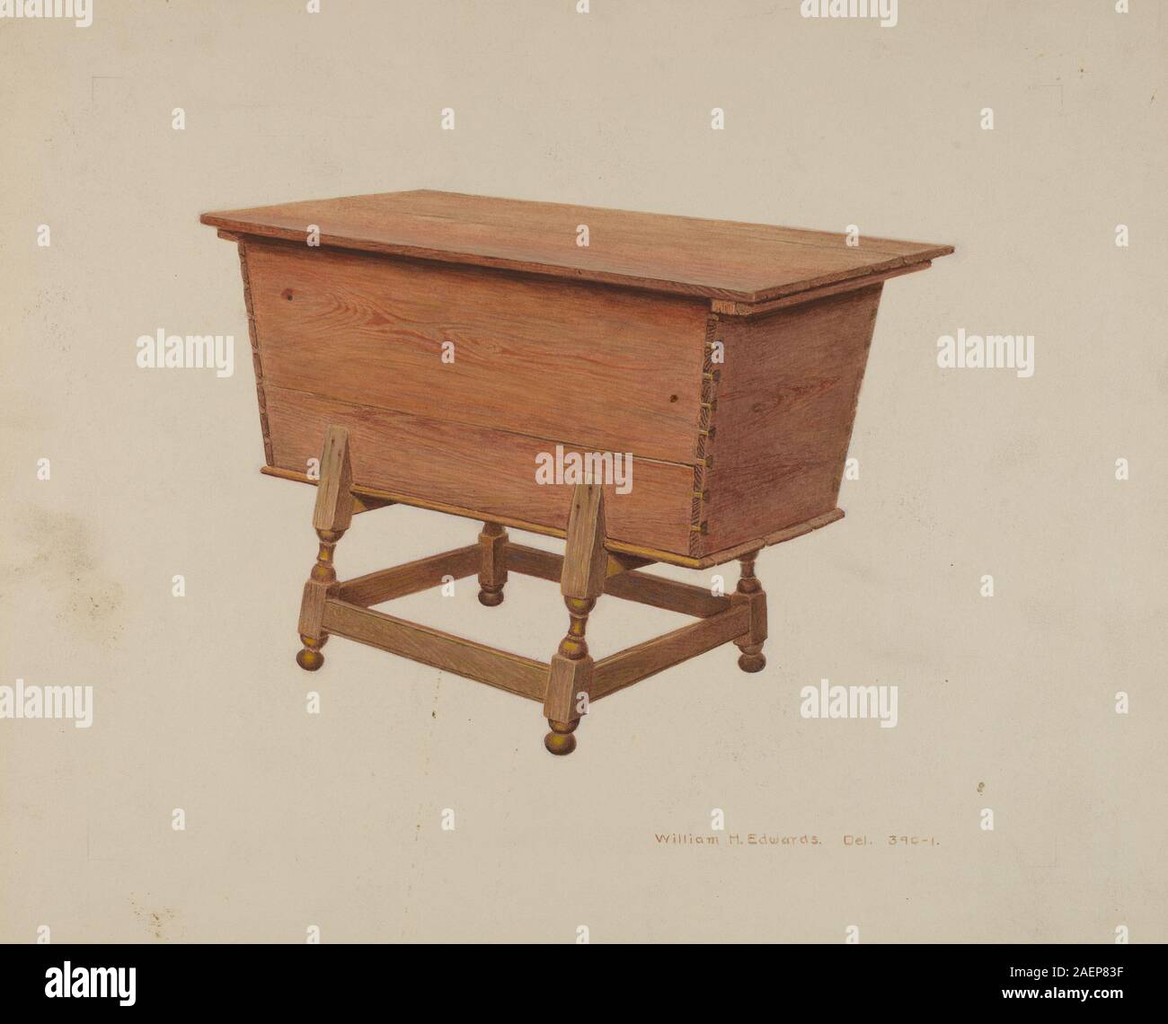 William H Edwards, Dough Bin, c 1939, Dough Bin; c. 1939 Stock Photo ...