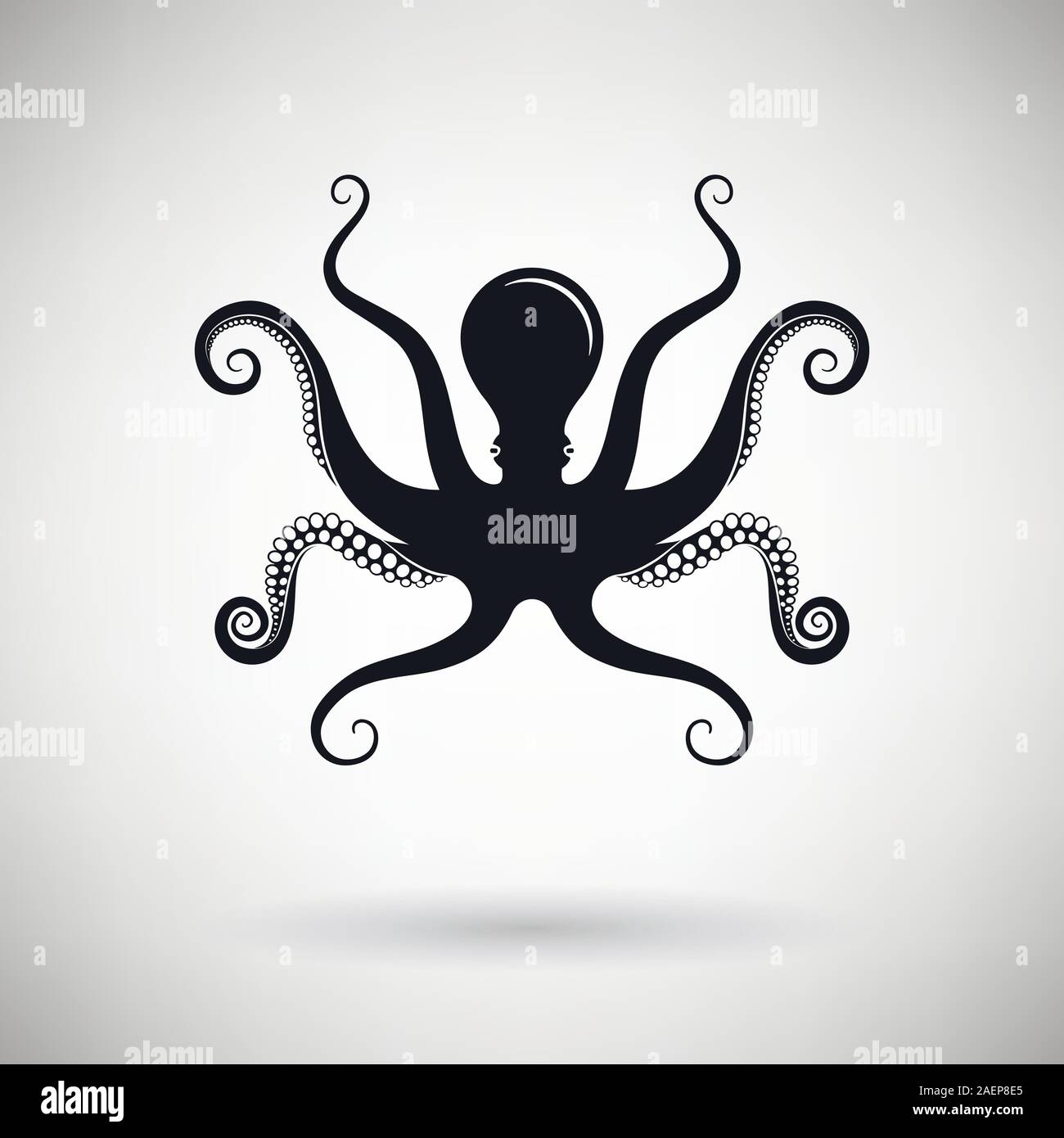 octopus symbol on light background Stock Vector Image & Art - Alamy