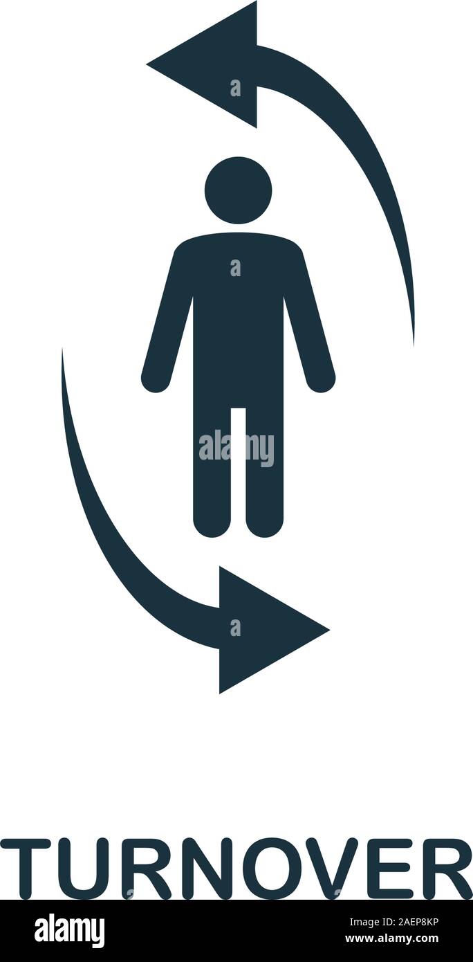 Turnover icon. Creative element from business administration collection ...