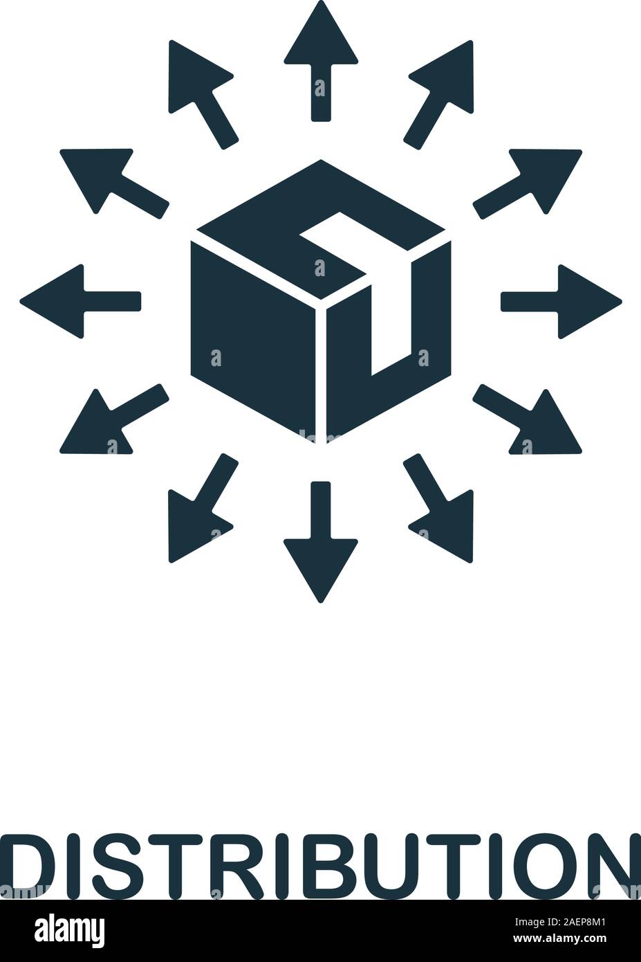 Distribution icon. Creative element from business administration ...