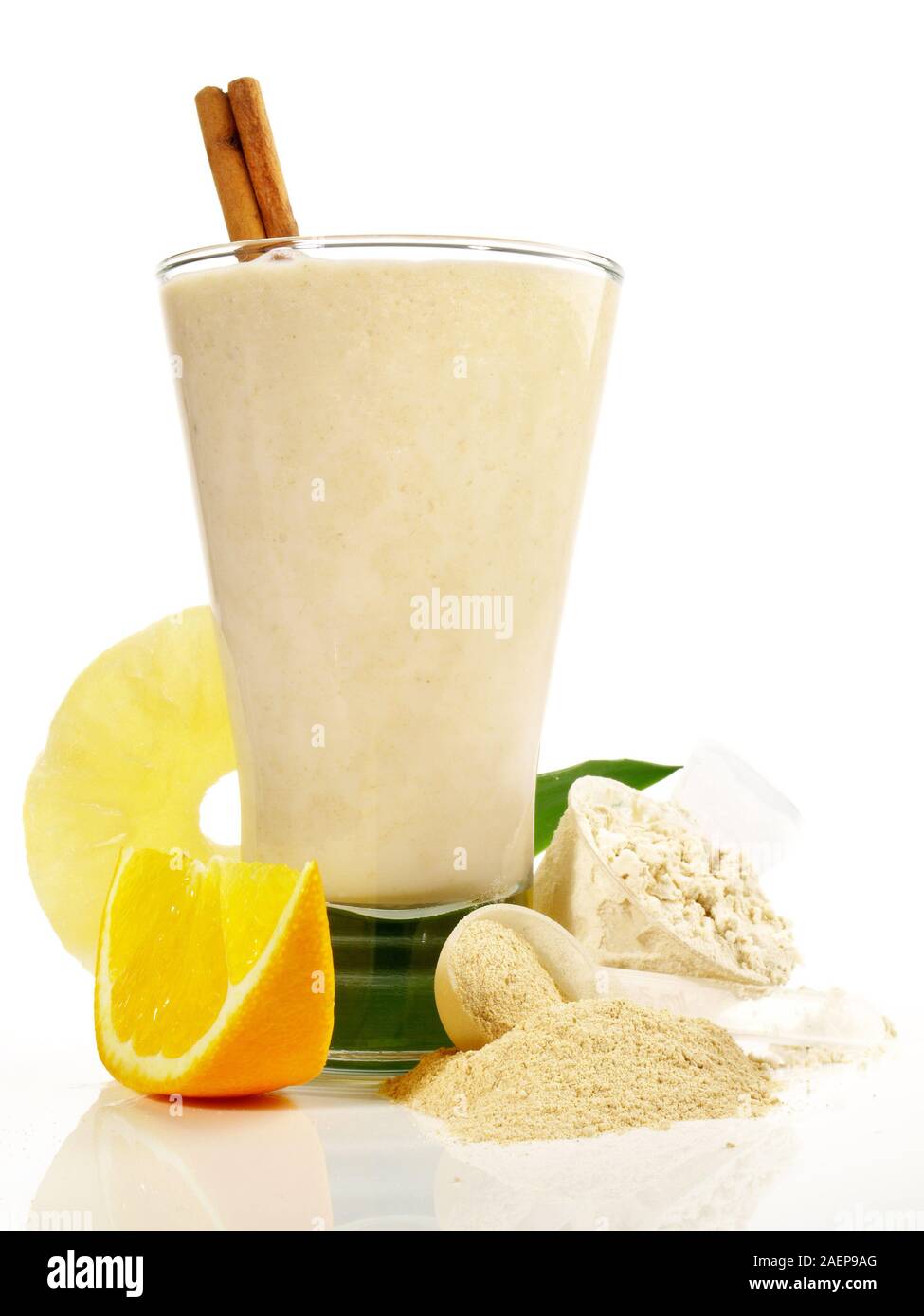 Maca Root Shake on white Background Stock Photo - Alamy