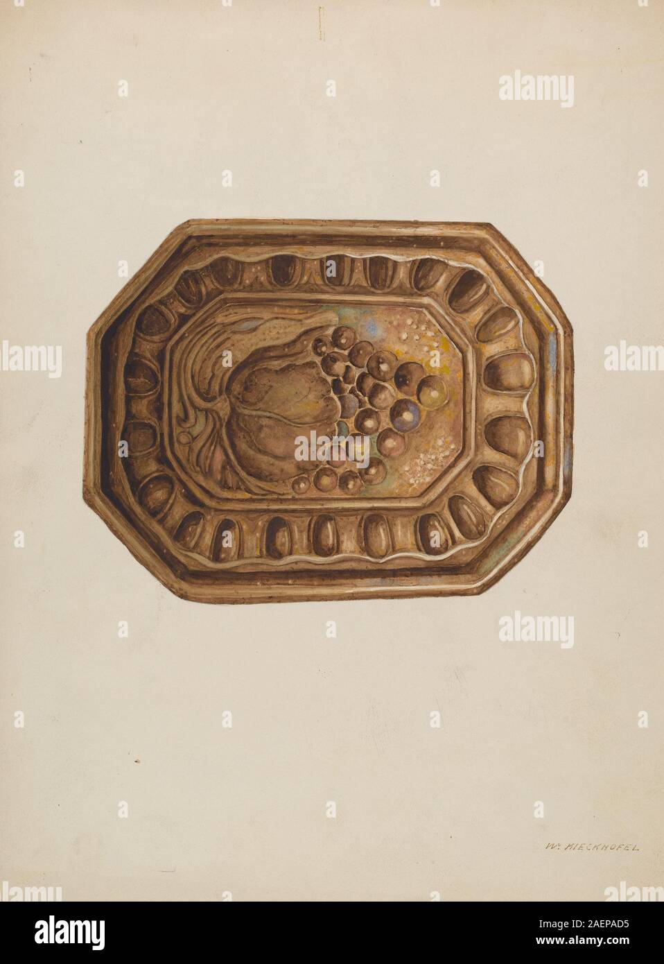 William Kieckhofel, Crockery Mold Rockingham, c 1939, Crockery Mold ...