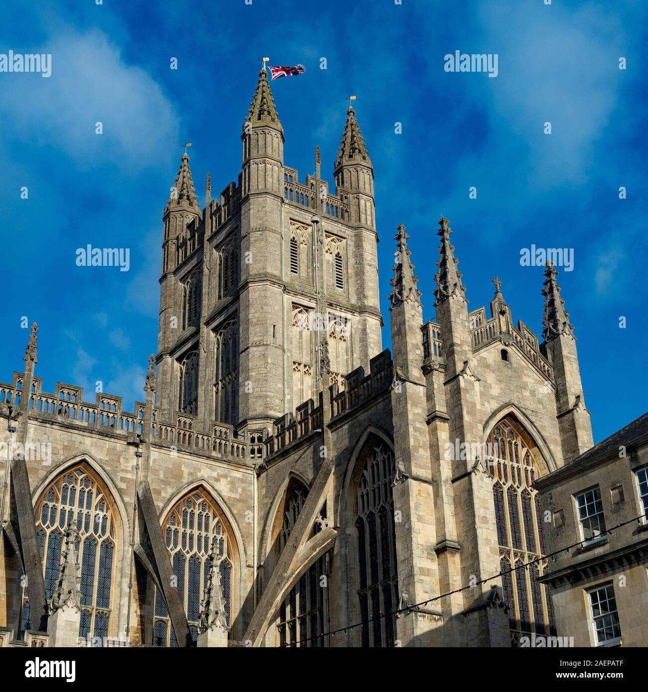 Exterior of Bath Abbey, Bath, Somerset, UK Stock Photo - Alamy