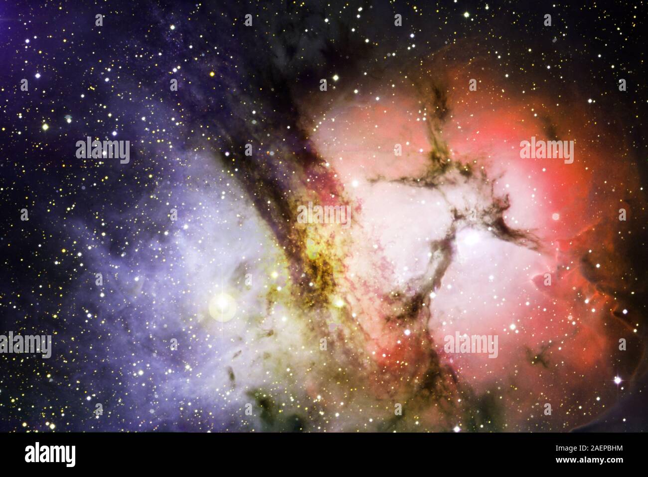 Infinite space with nebulae and stars. Elements of this image furnished ...