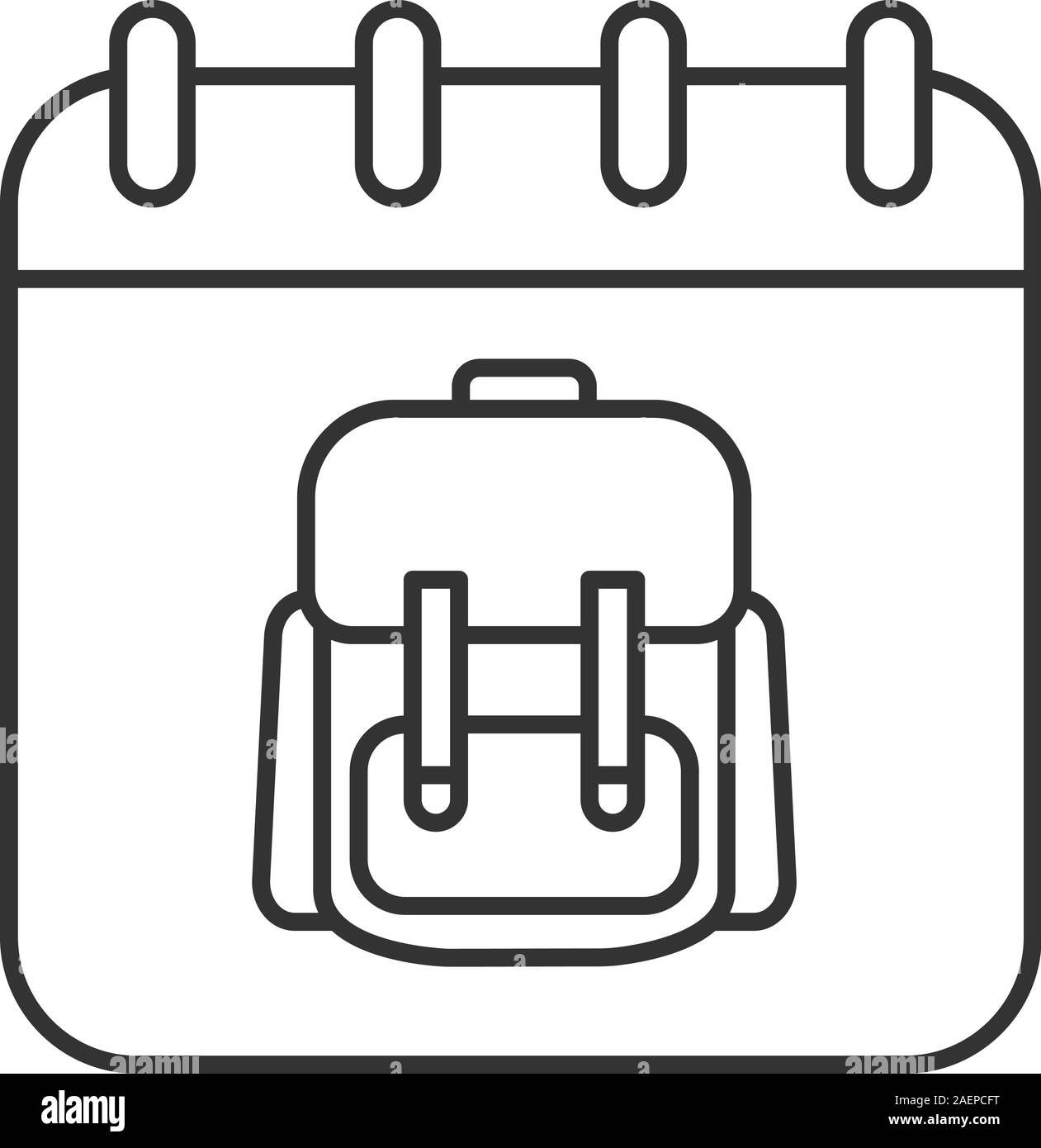 September 1st linear icon. Thin line illustration. Calendar page with ...