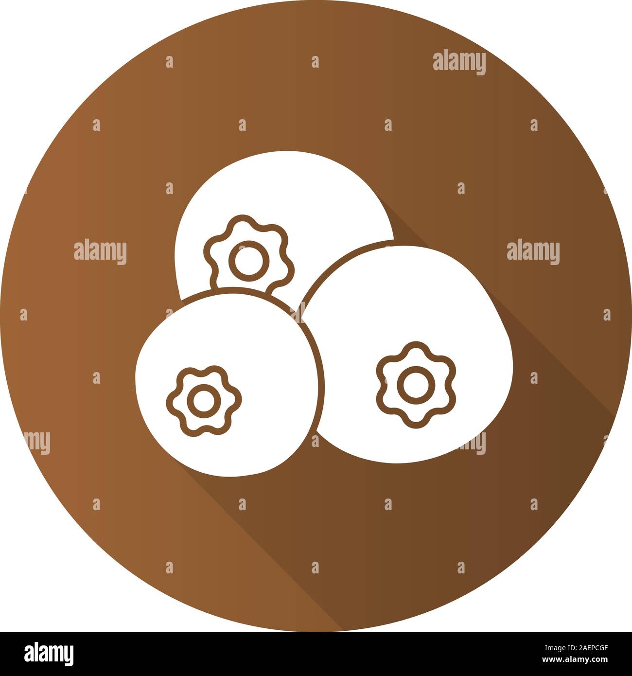 Allspice flat design long shadow glyph icon. Pimento. Vector silhouette ...