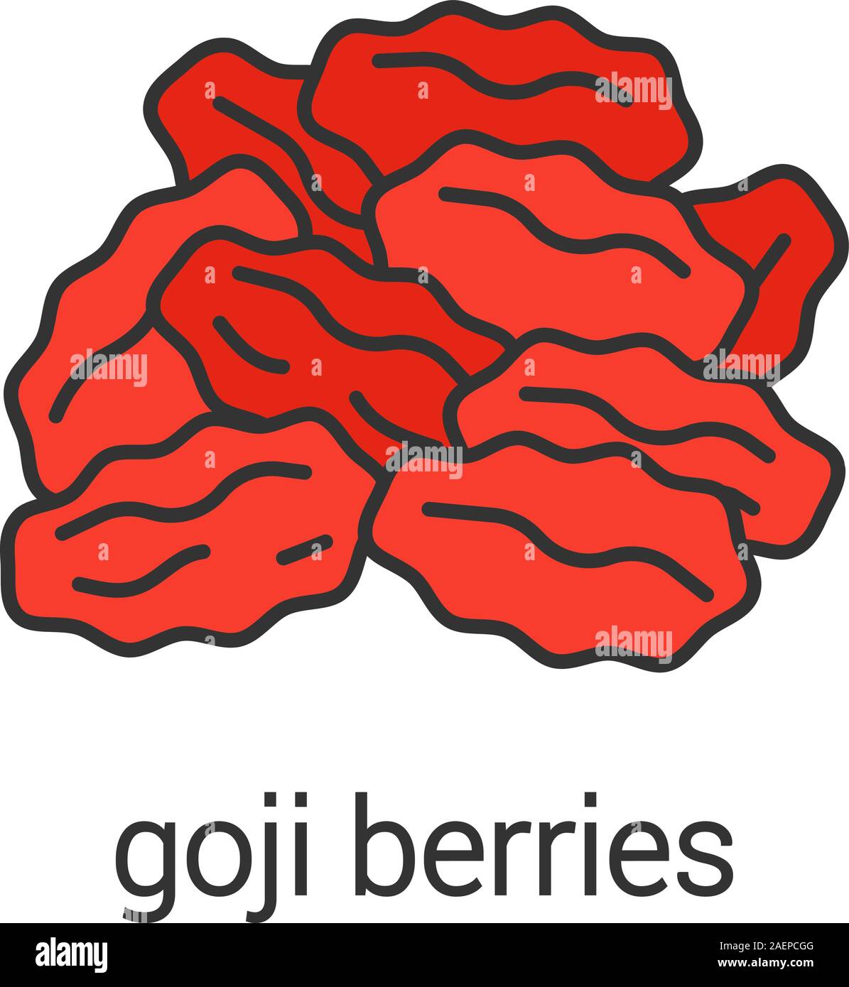 Dried goji fruit Stock Vector Images - Alamy