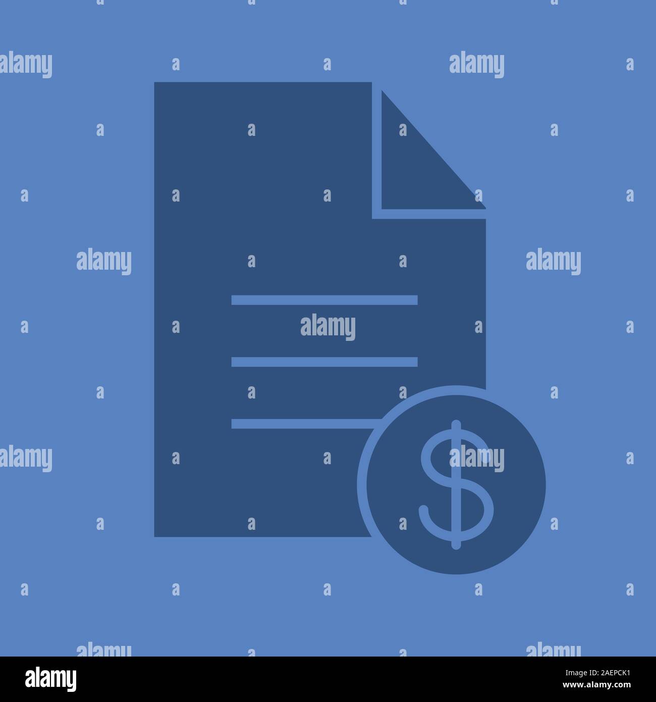 Contract glyph color icon. Business agreement. Document with dollar ...