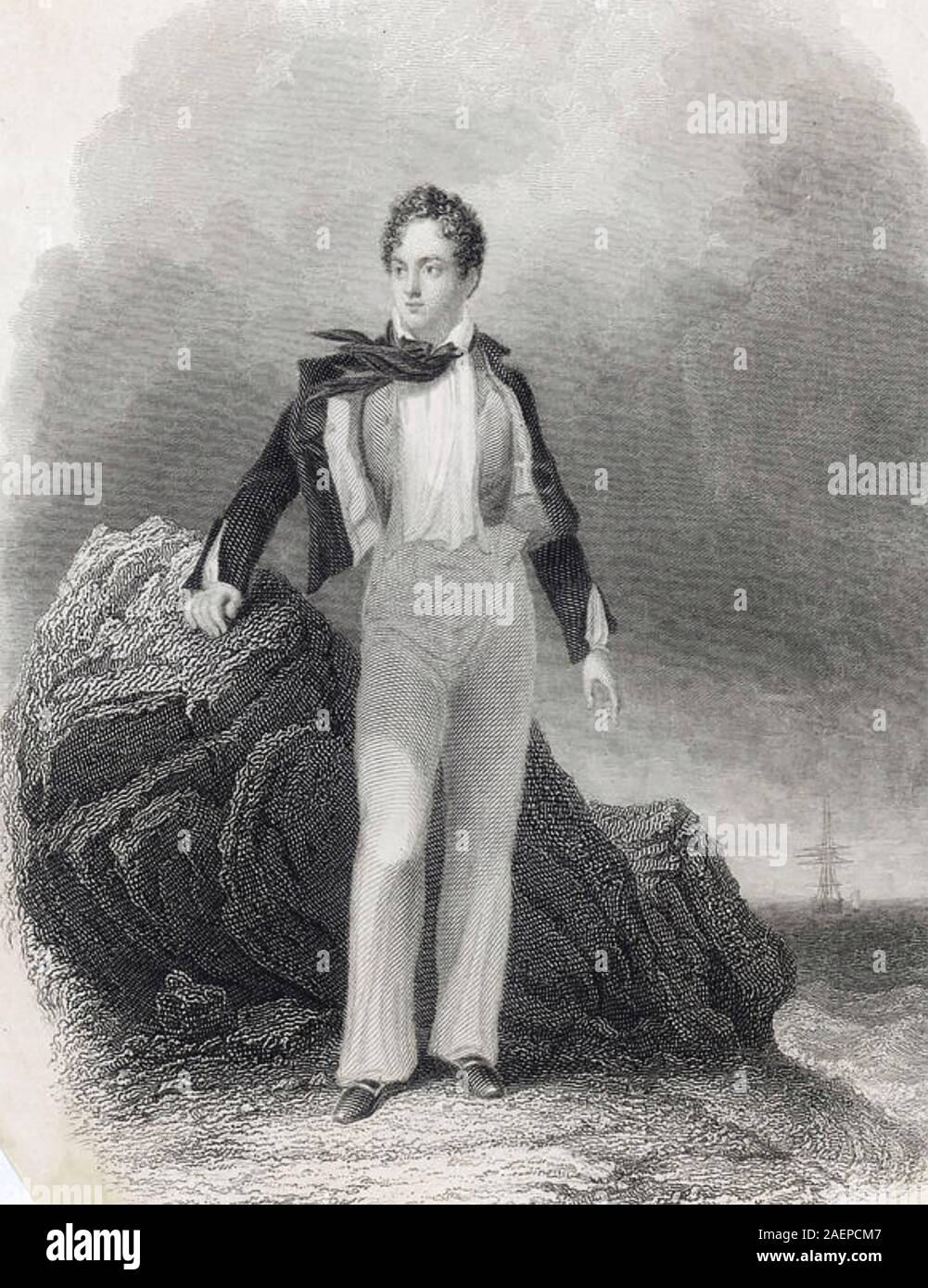 GEORGE GORDON BYRON, Lord Byron (1788-1824) English poet and politician ...