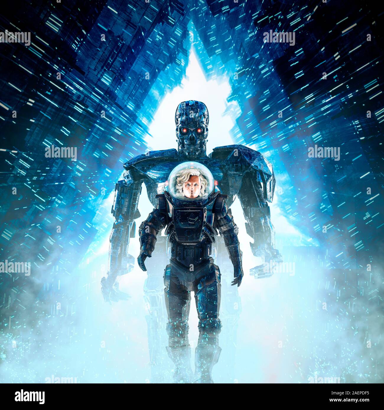 Futuristic female robot hi-res stock photography and images - Alamy