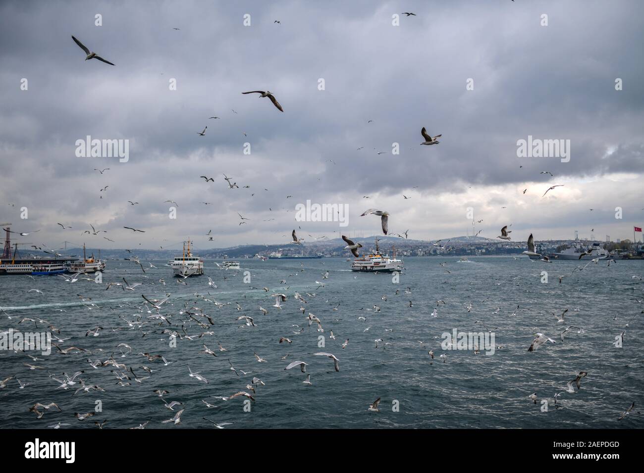It connects the black sea with the sea of marmara hi-res stock ...