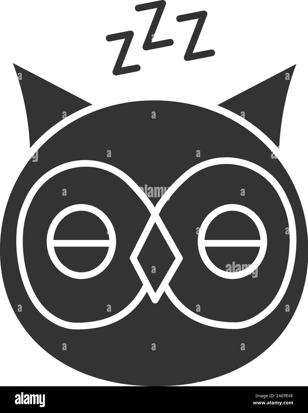 Owl with negative space Stock Vector Images - Alamy