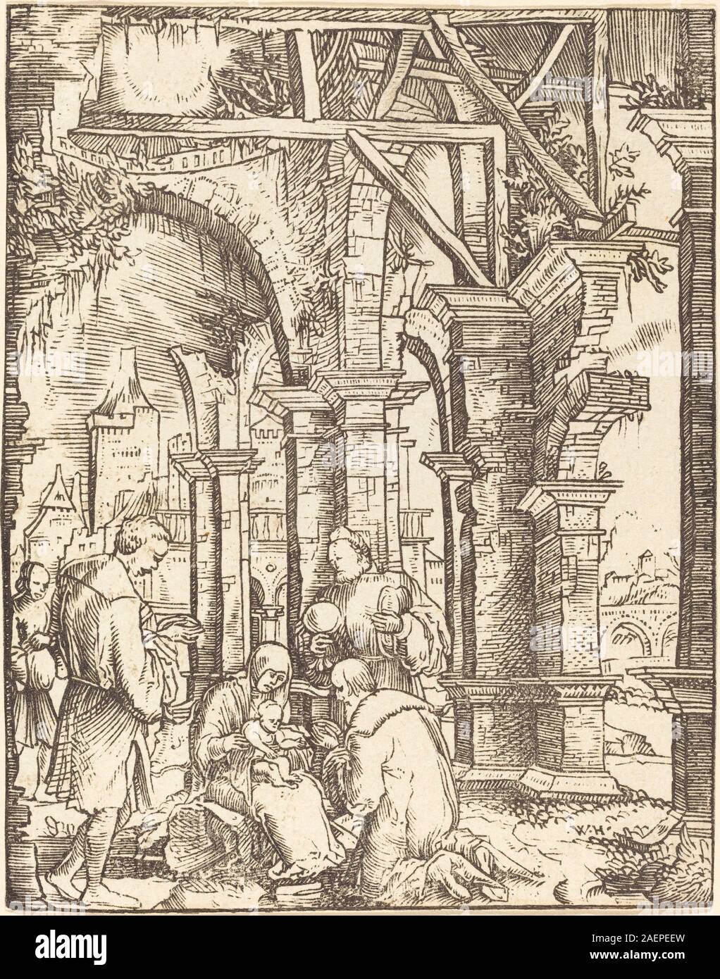 Wolf Huber, The Adoration of the Magi, The Adoration of the Magi Stock ...