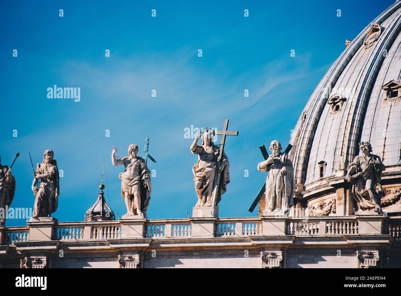 Duomo of the Vatican design by Michelangelo Stock Photo - Alamy