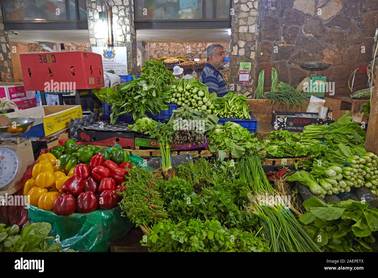The Central Market (Bazaar) in Port Louis, Mauritius Stock Photo - Alamy