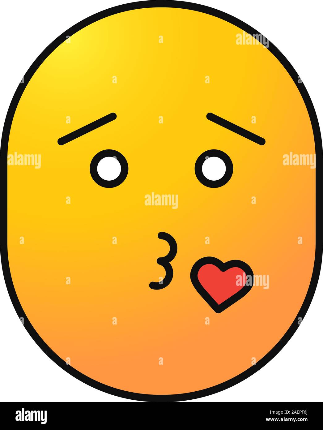 Face throwing kiss emoji hi-res stock photography and images - Alamy