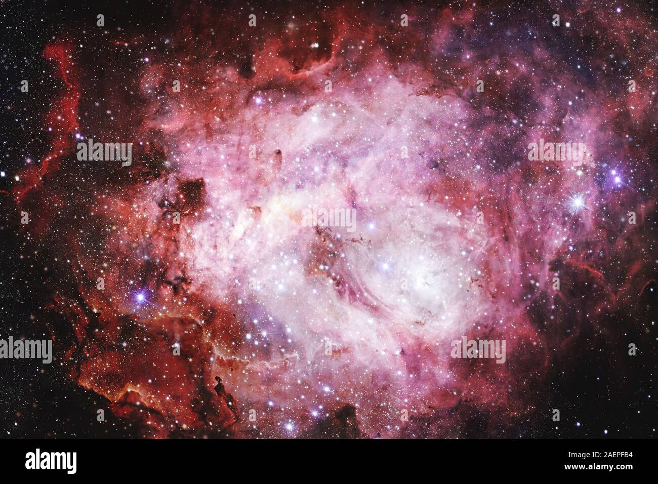 Galaxy thousands light years far away from Earth. Elements of this ...