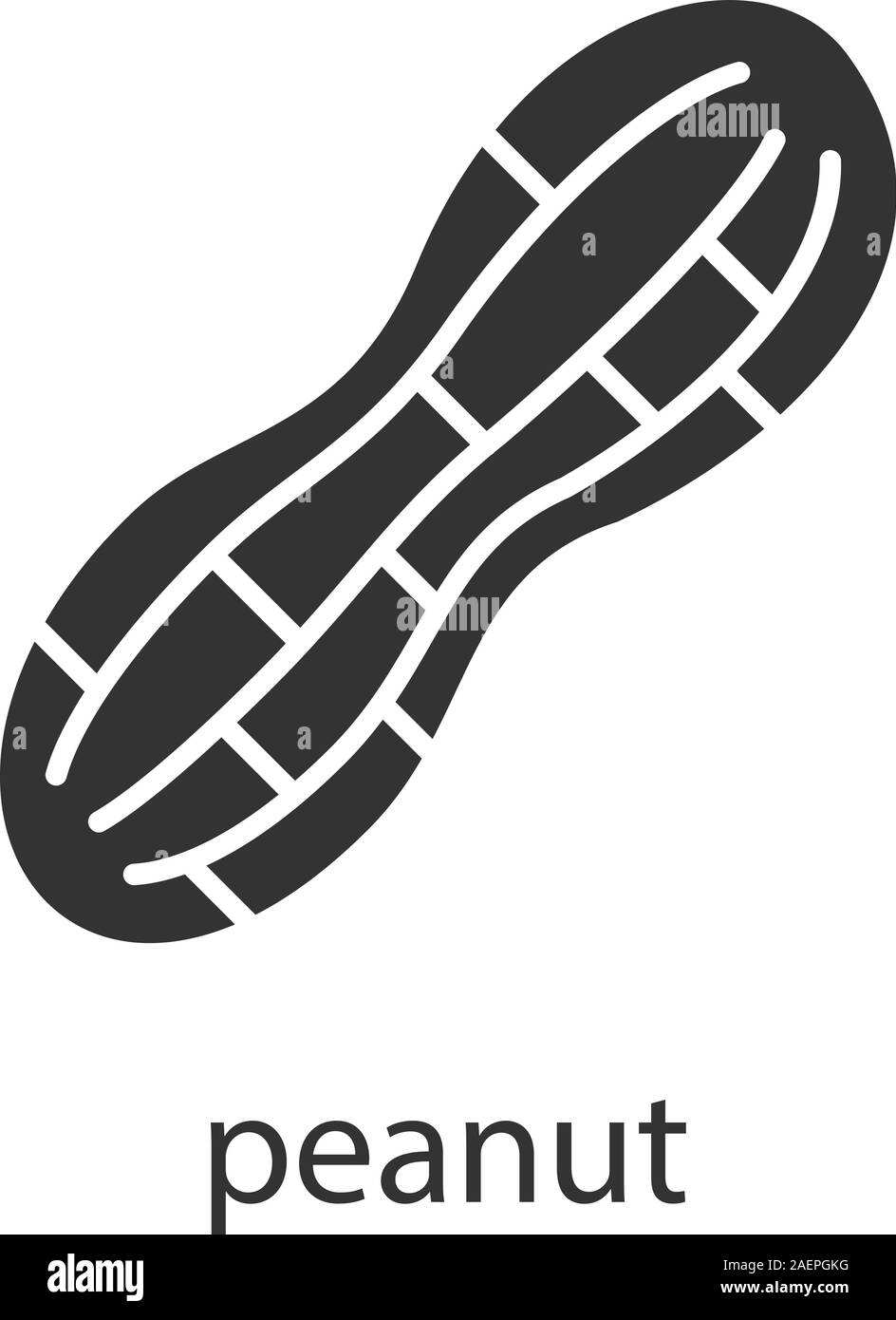 Peanut Vector Silhouette