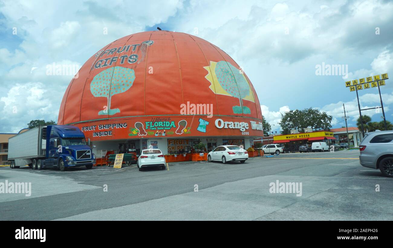 Large Orange World gift store in Kissimmee, Orlando, Florida Stock ...