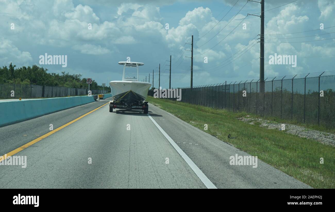 Driving down to the Key west, Florida Stock Photo - Alamy