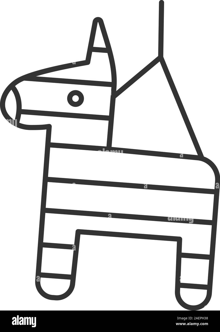 Donkey Pinata Outline