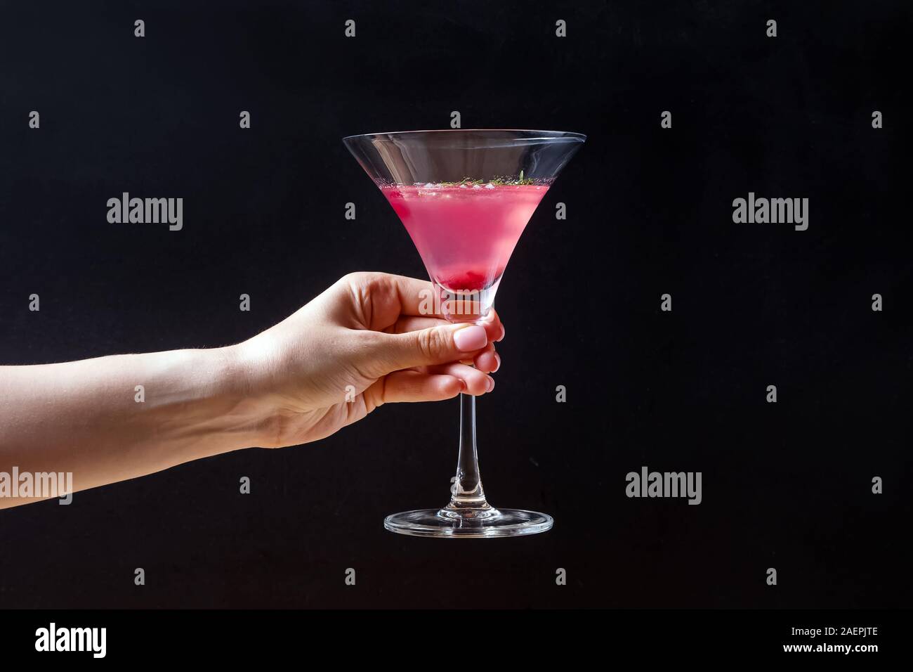 Female hand holding cocktail hi-res stock photography and images - Alamy
