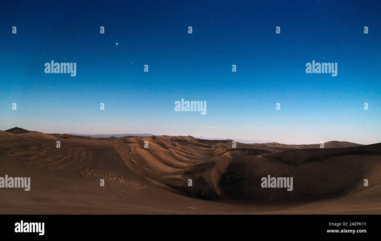 a cold camping night in lut desert Stock Photo - Alamy