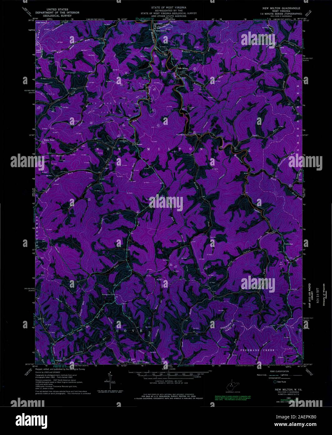 WV New Milton 701161 1965 24000 Inverted Stock Photo - Alamy