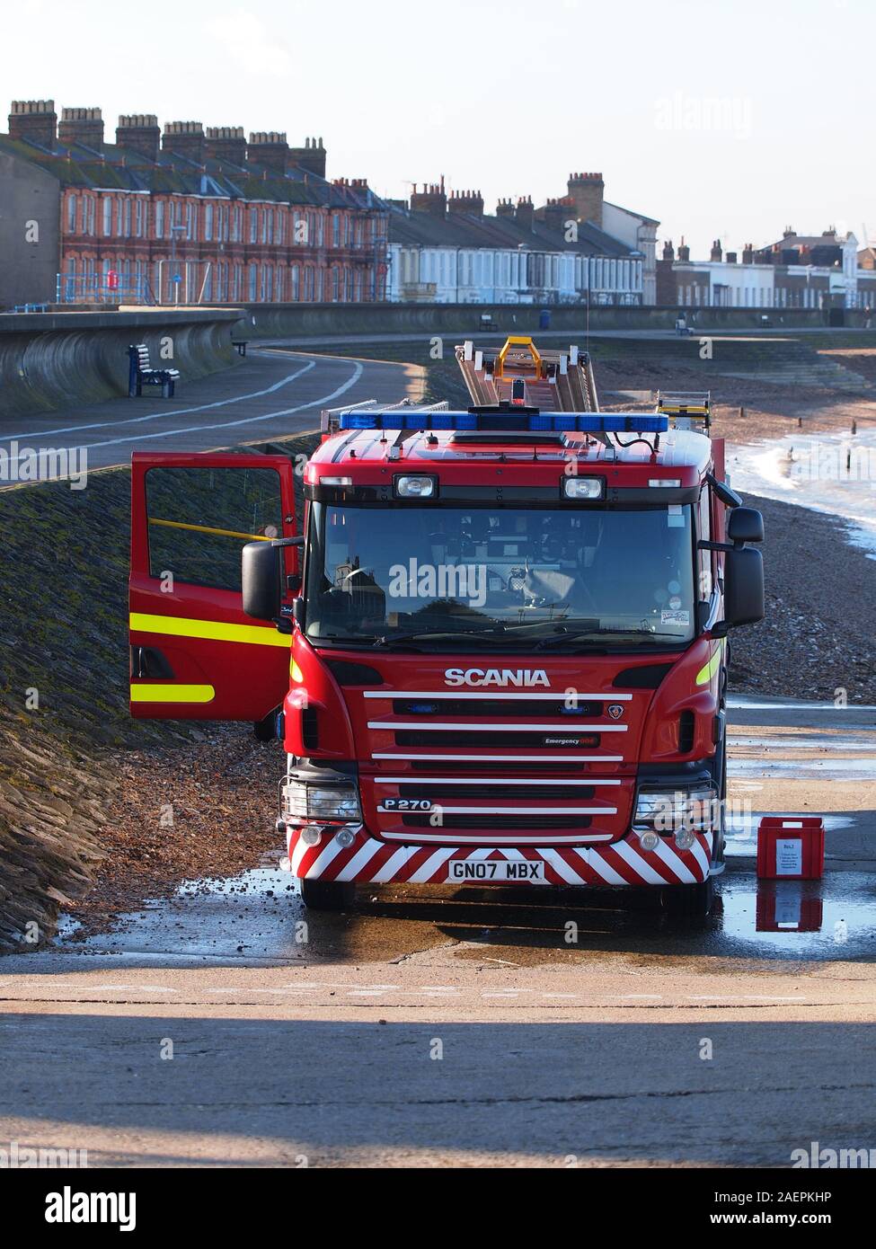 Scania fire engine Stock Photo - Alamy