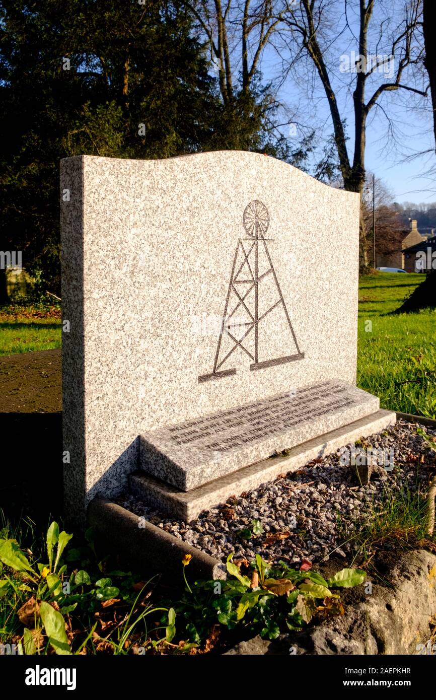 Midsomer Norton. a small town in Somerset UK. Monument for the wellsway ...