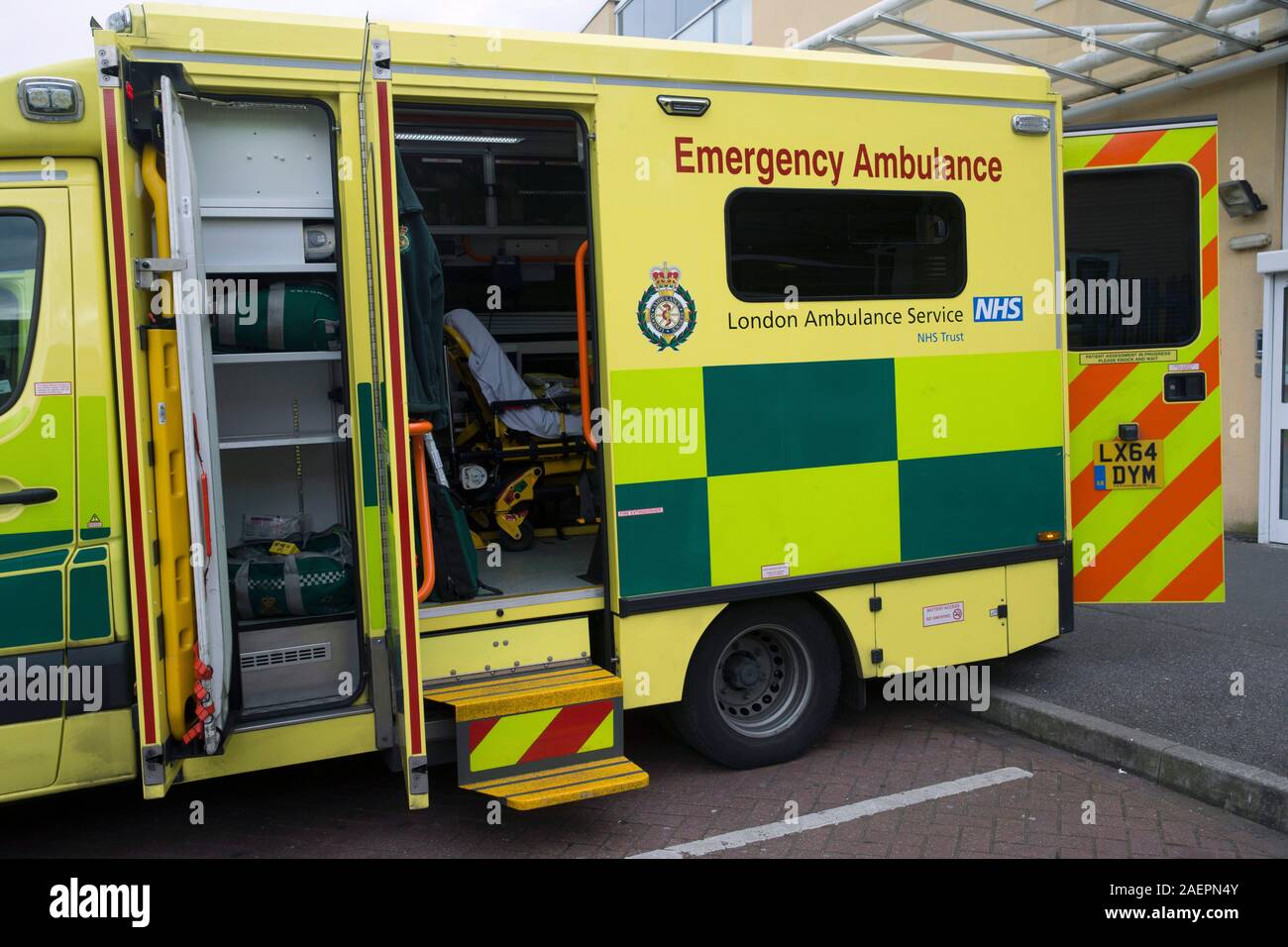 Ambulance with doors open hi-res stock photography and images - Alamy