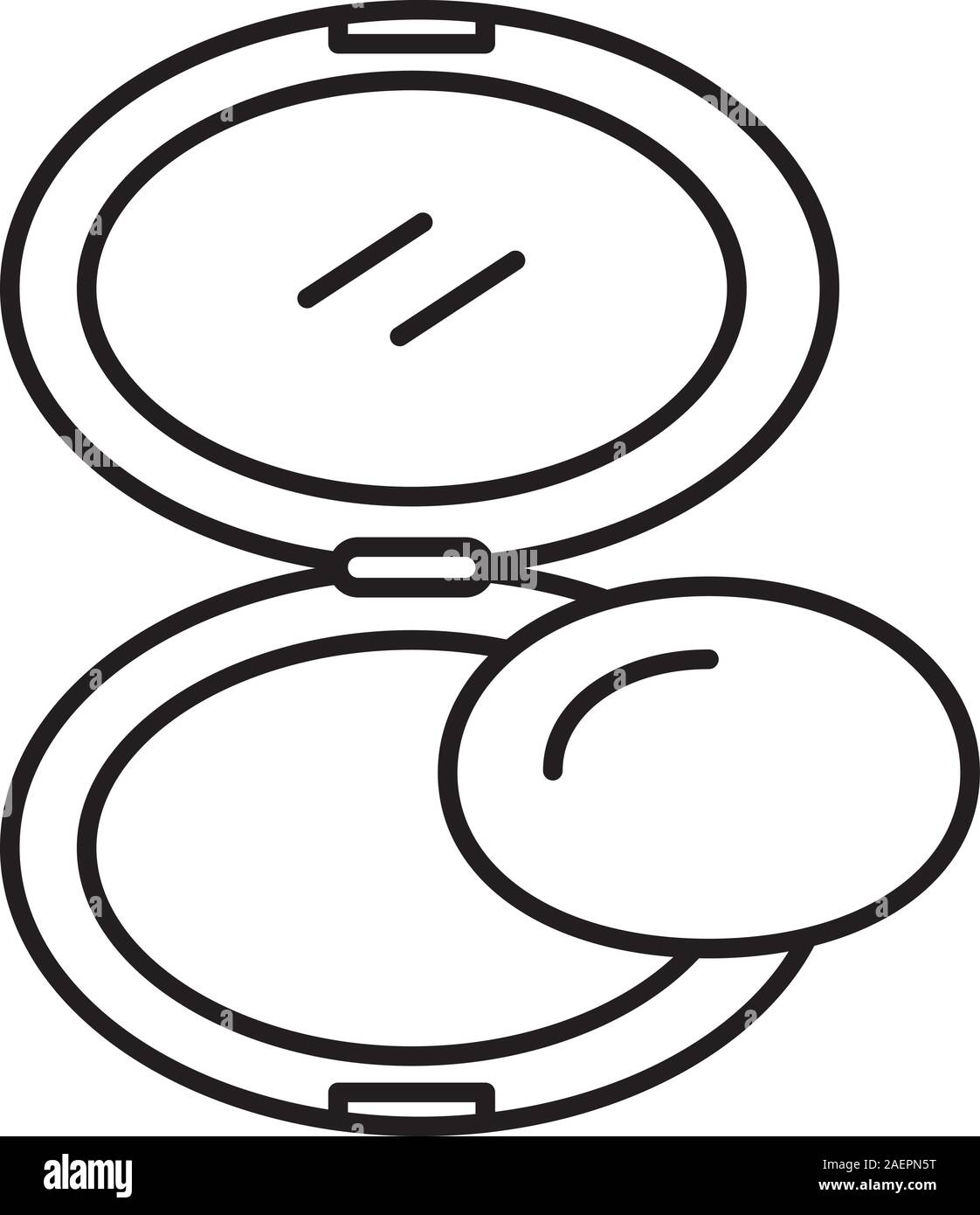 Powder Linear Icon Thin Line Illustration Rouge Contour Symbol