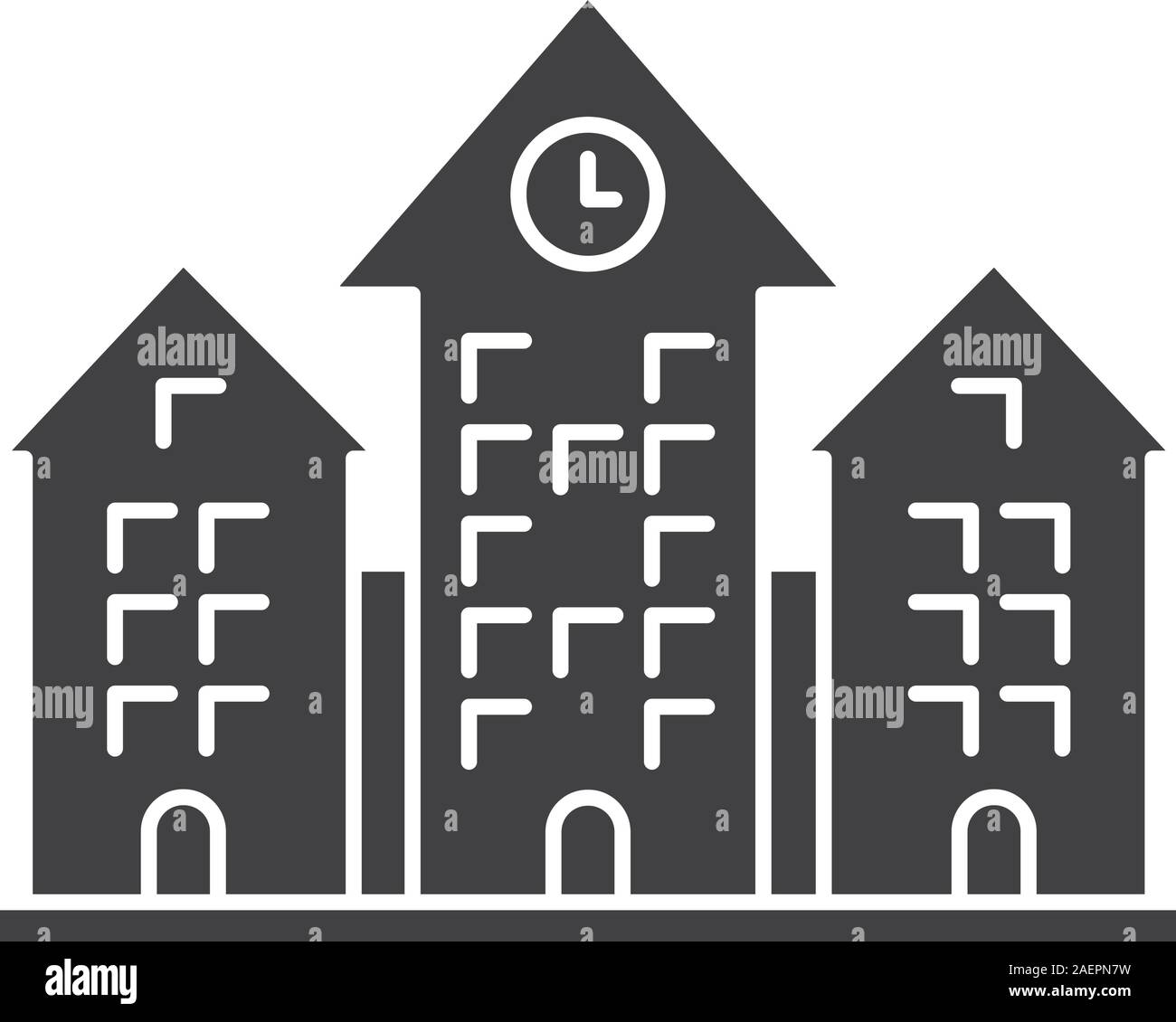 City centre city hall Stock Vector Images - Alamy