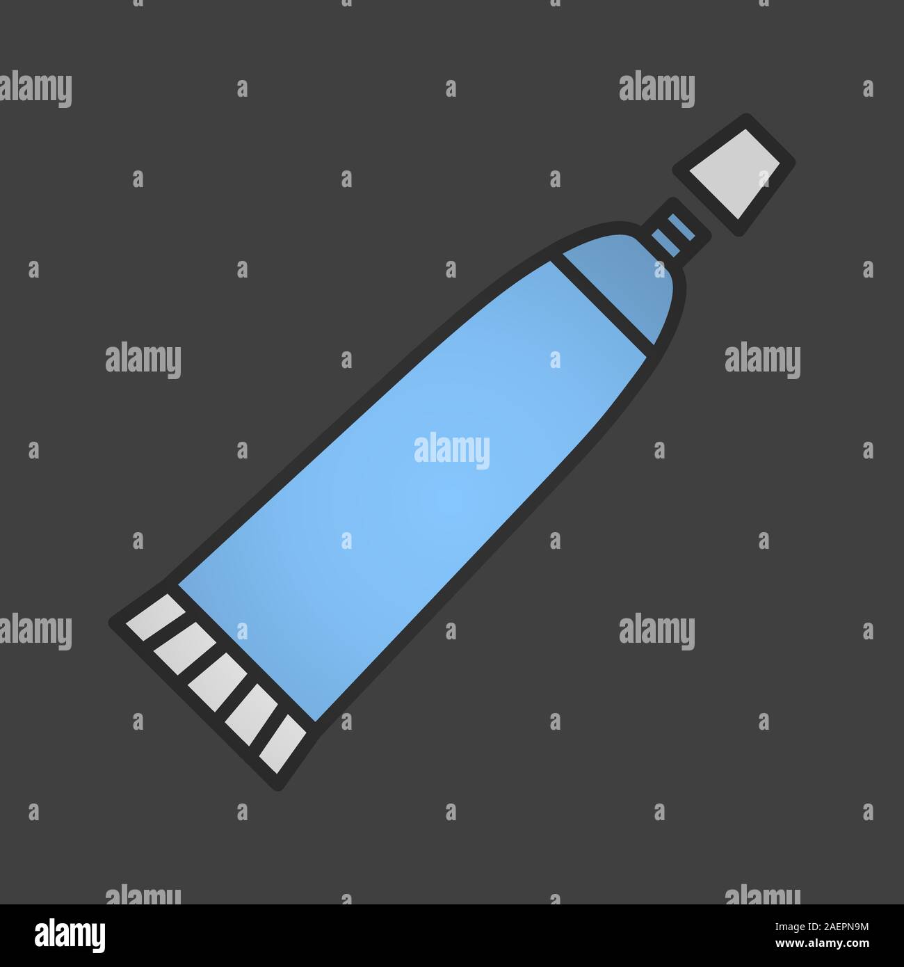 Toothpaste Color Icon Cream Tube Isolated Vector Illustration Stock Vector Image And Art Alamy