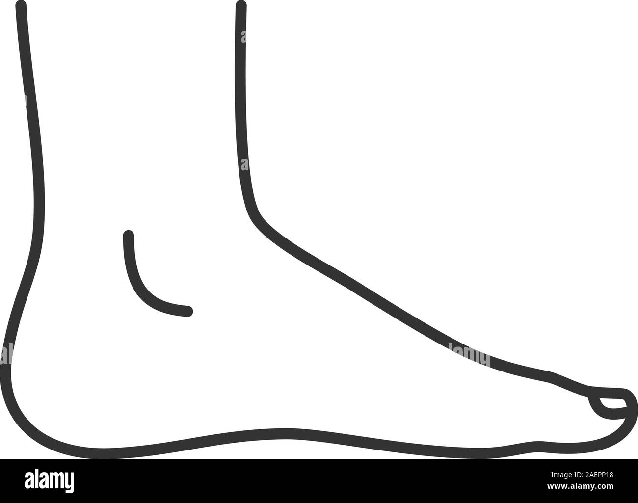 Foot Drawing Outline