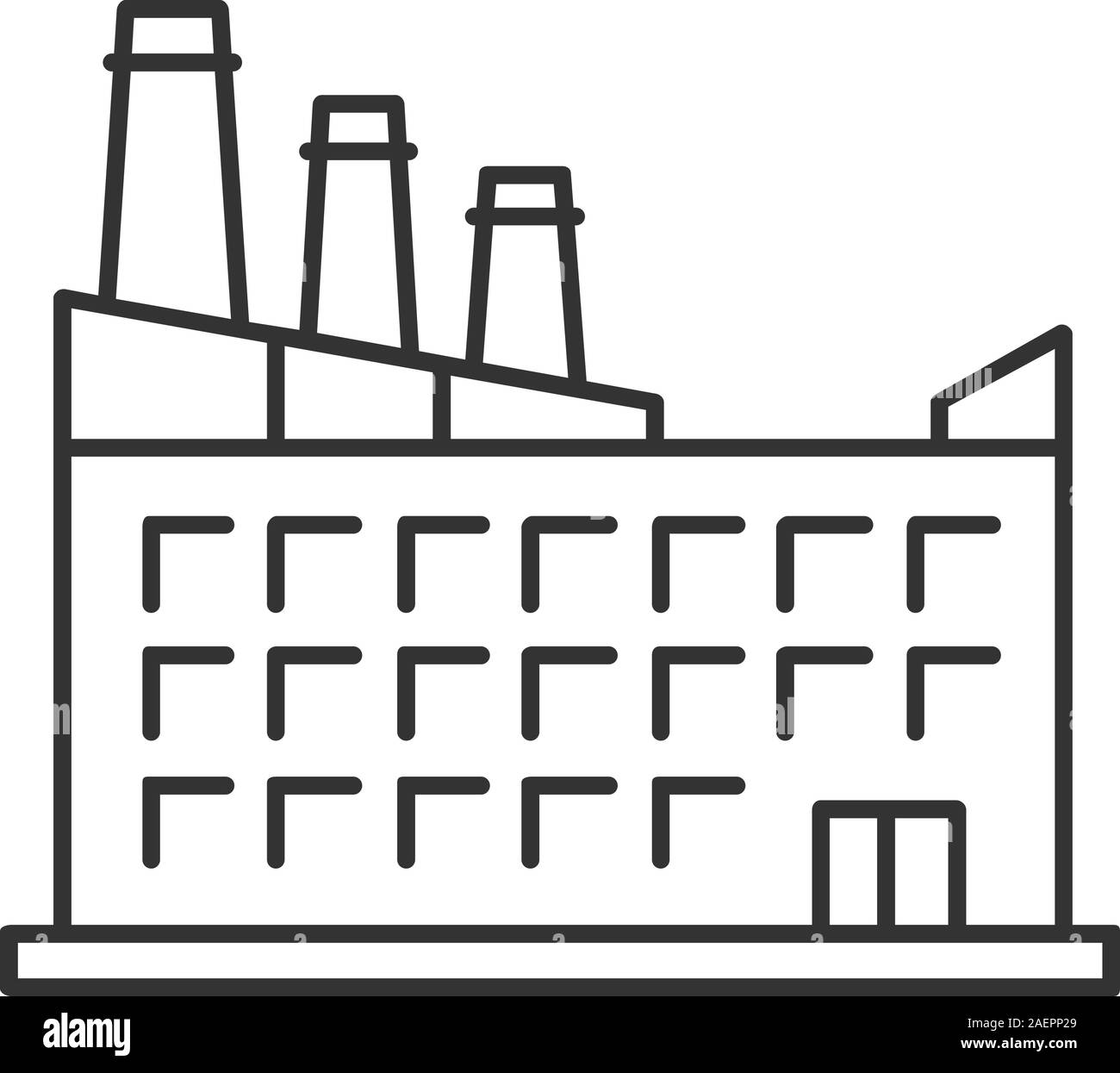 Hostel, hotel linear icon. Library, museum. Thin line illustration ...