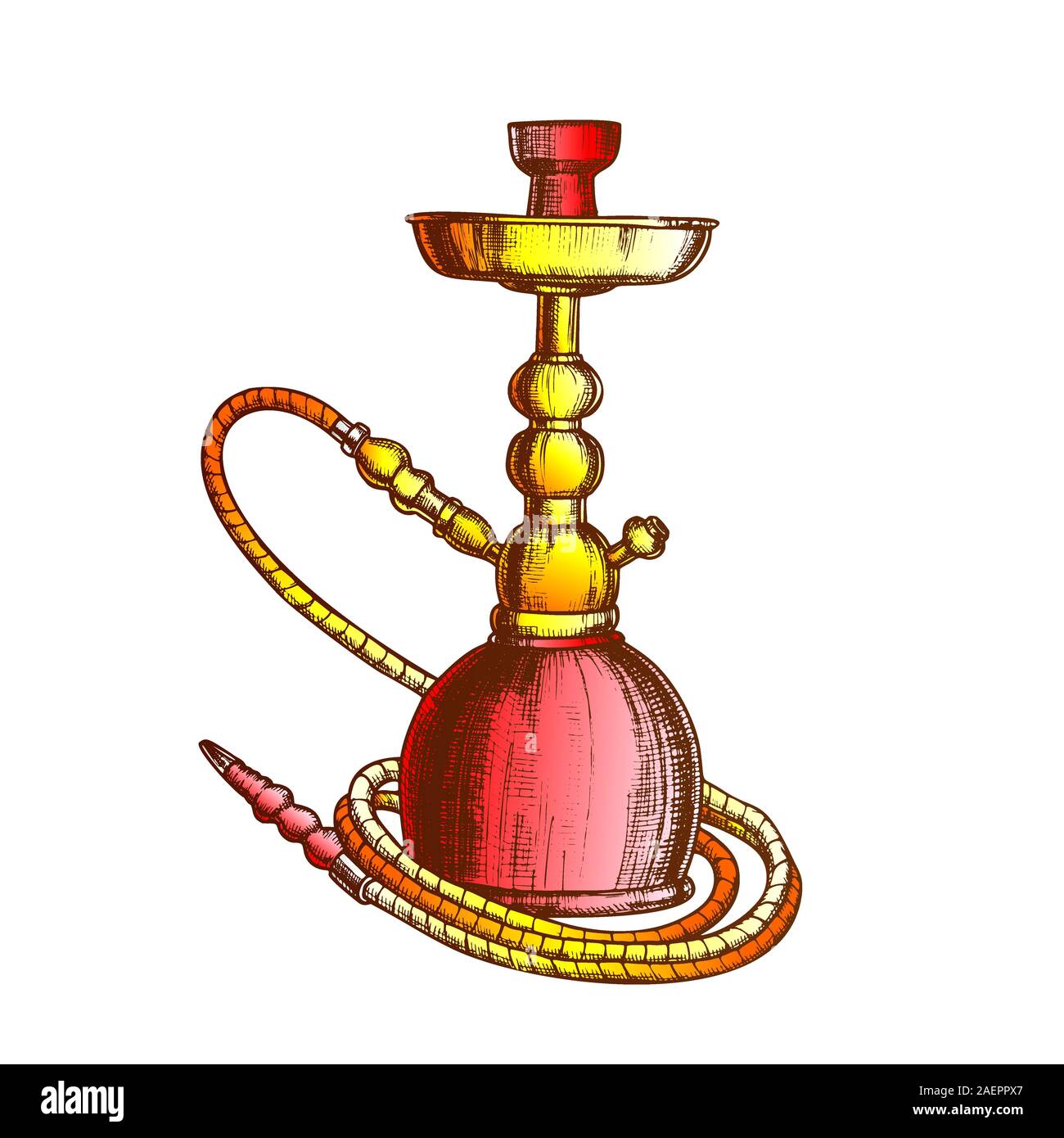 Hookah Lounge Cafe Relax Equipment Vintage Vector Stock Vector Image ...