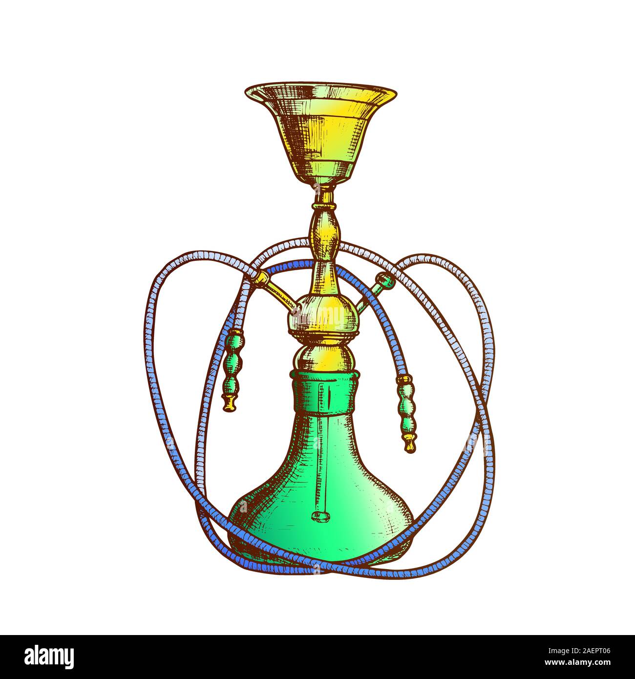 Hookah Lounge Bar Relax Equipment Retro Vector Stock Vector Image & Art ...
