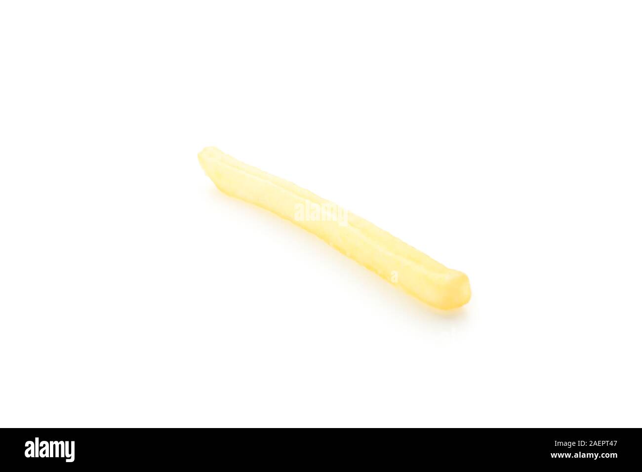Slice of hot french fries isolated on white background Stock Photo - Alamy