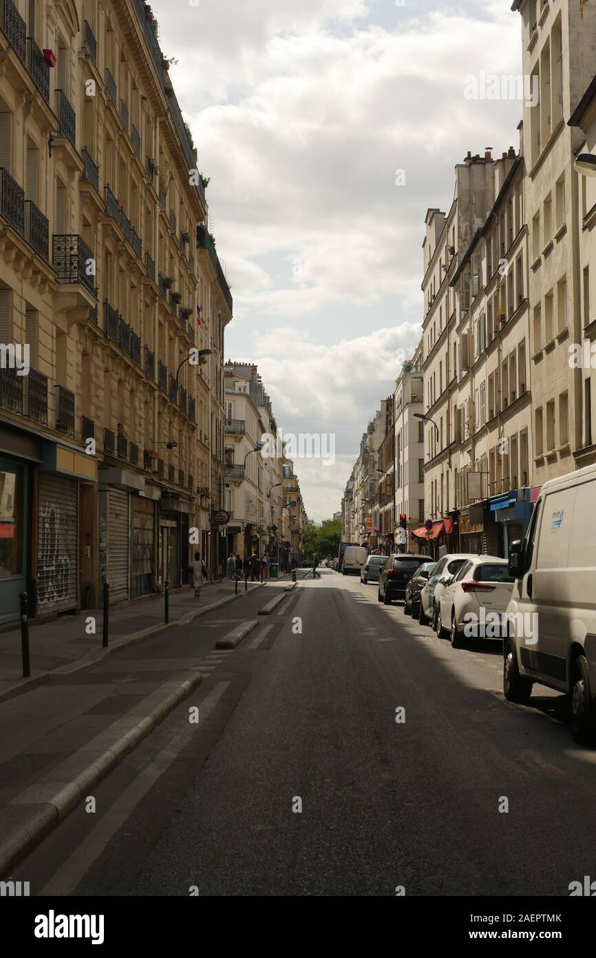 The empty streets of Paris during the summer when the city empties ...