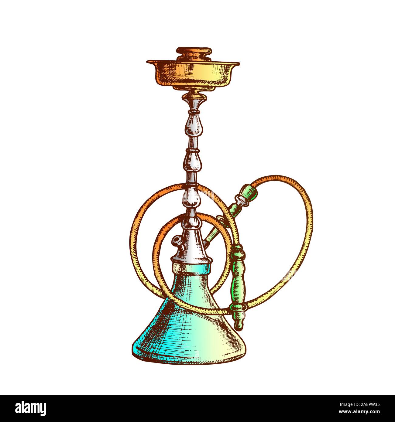 Smoking Hookah Drawing