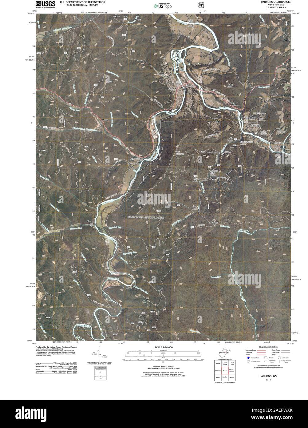 Map of parsons Cut Out Stock Images & Pictures - Alamy