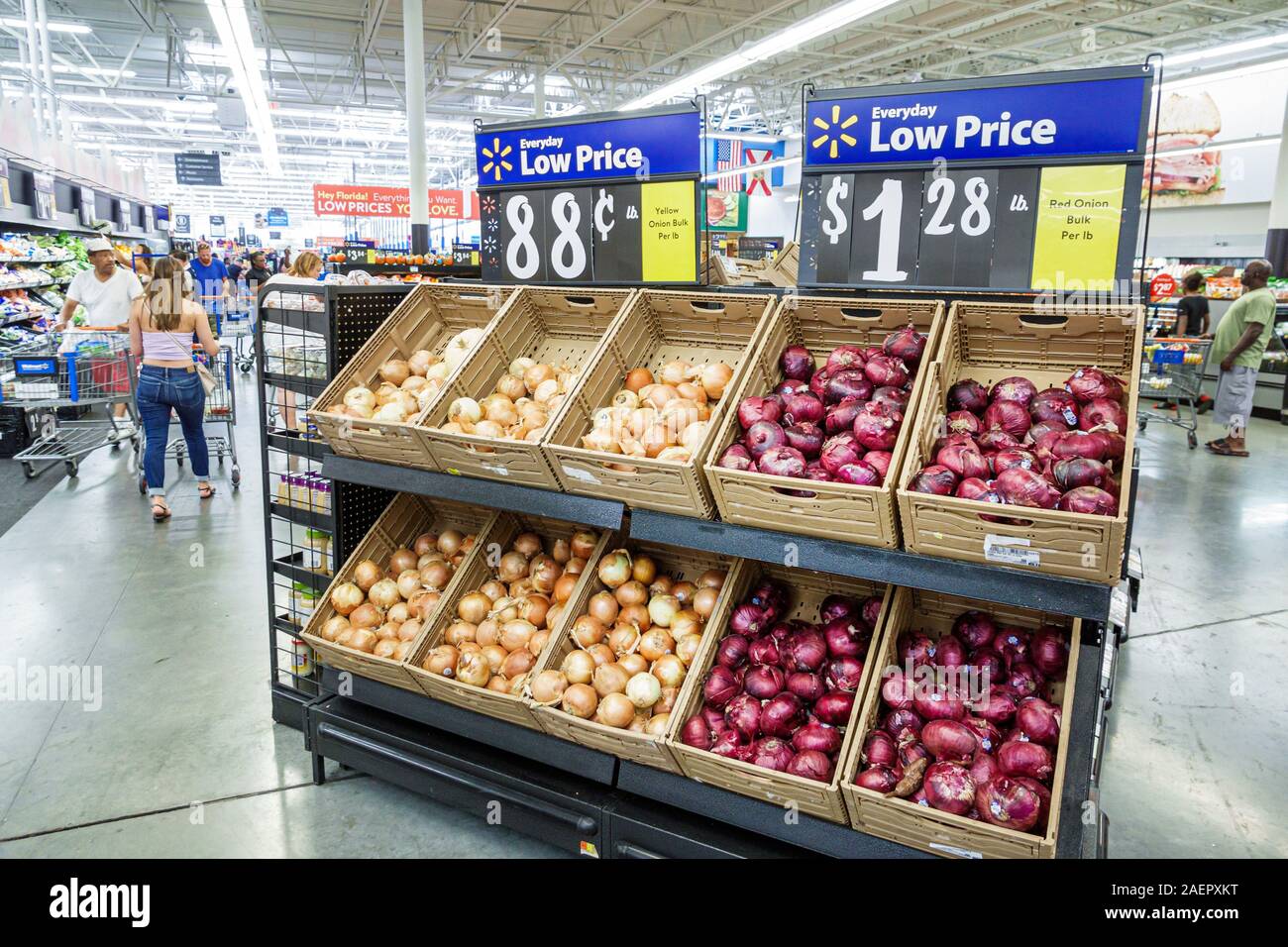 Walmart big box discount department store business inside interior hi ...