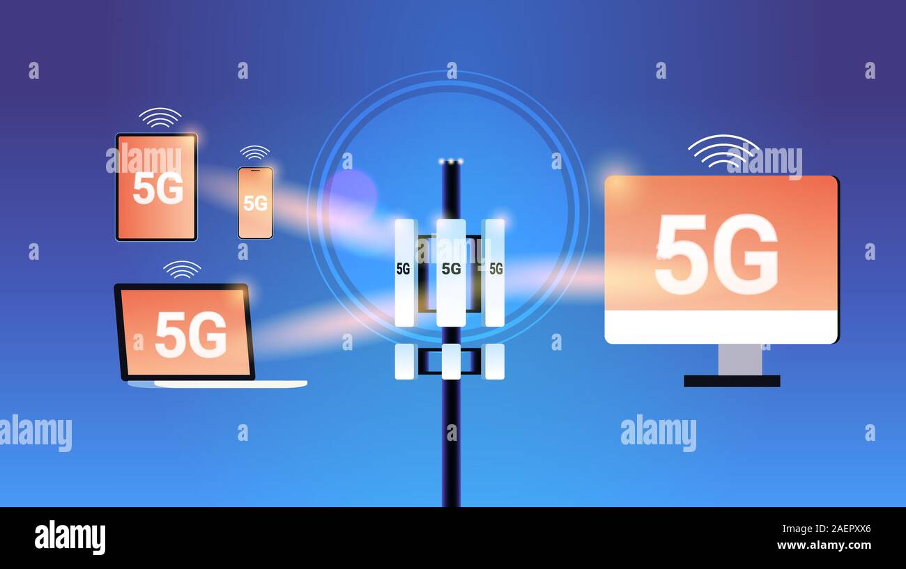 base station receiver 5G online communication tower network technology ...