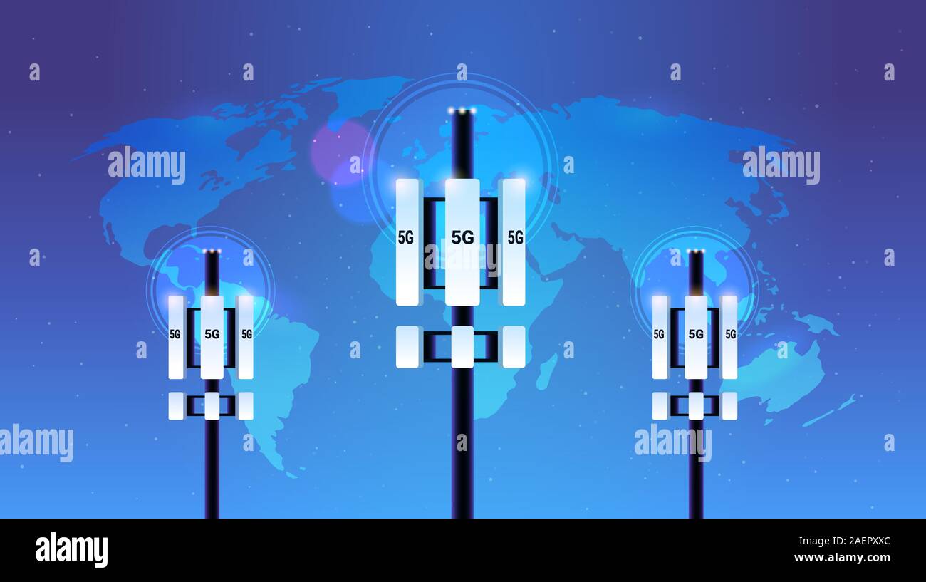 base station receiver 5G online communication tower network technology ...